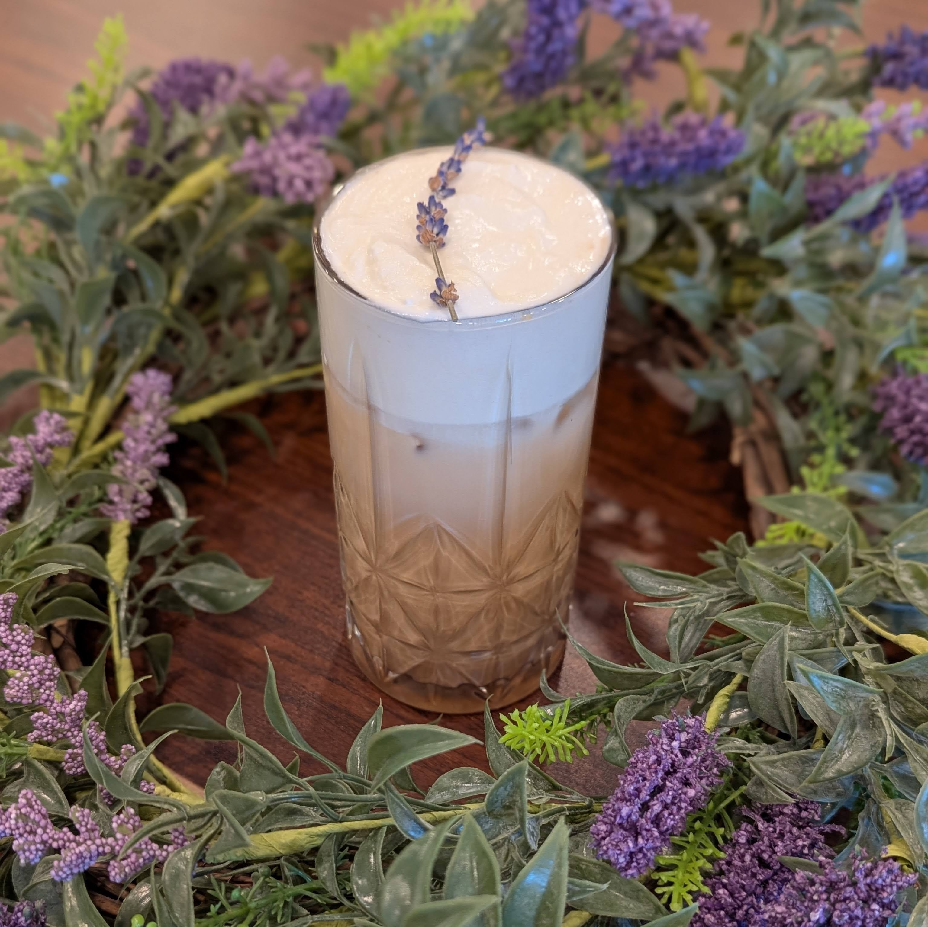 Iced Lavender White Mocha | White Tree Cafe & Coffeehouse