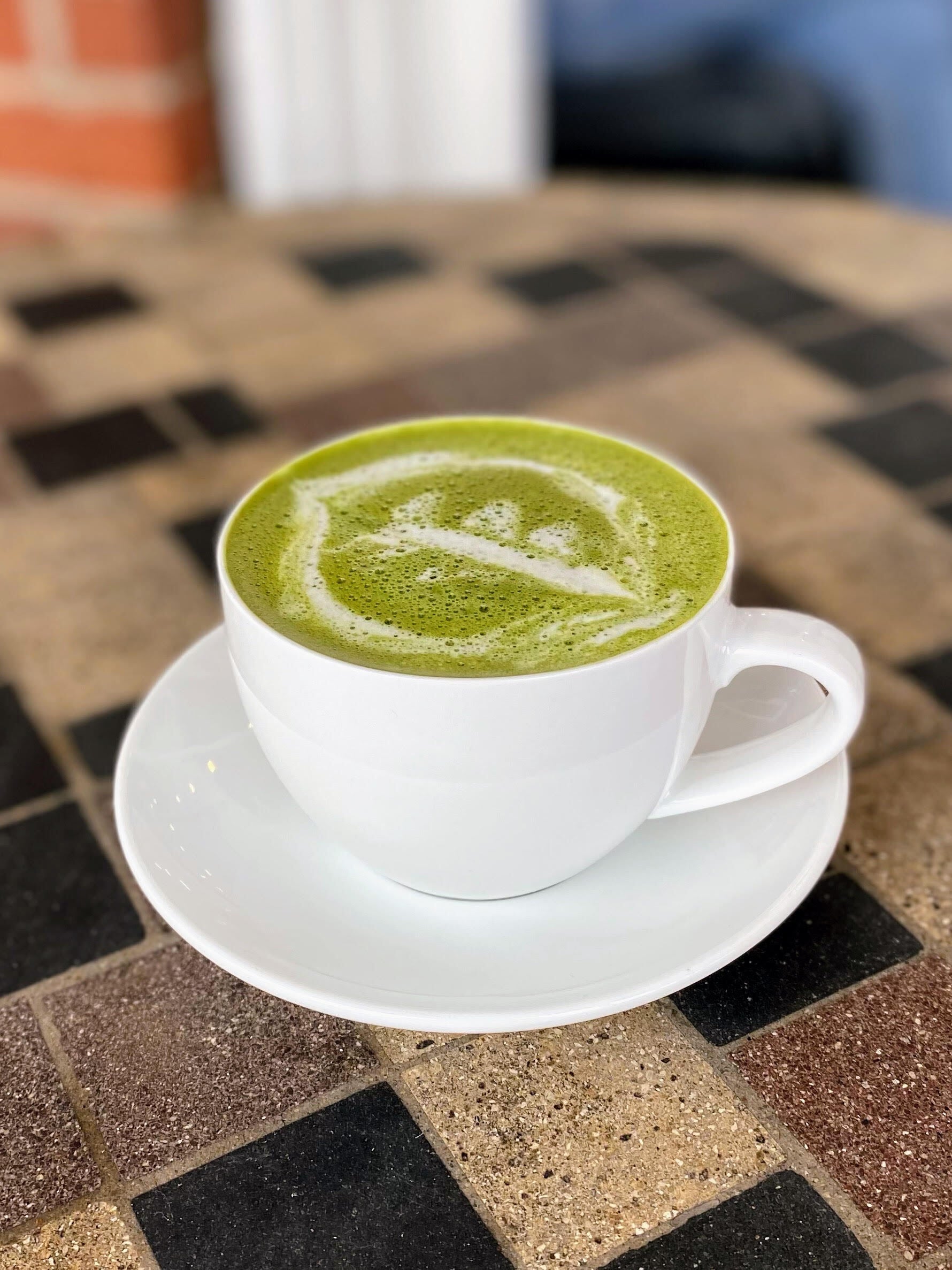 Hot Matcha Latte | White Tree Cafe & Coffeehouse